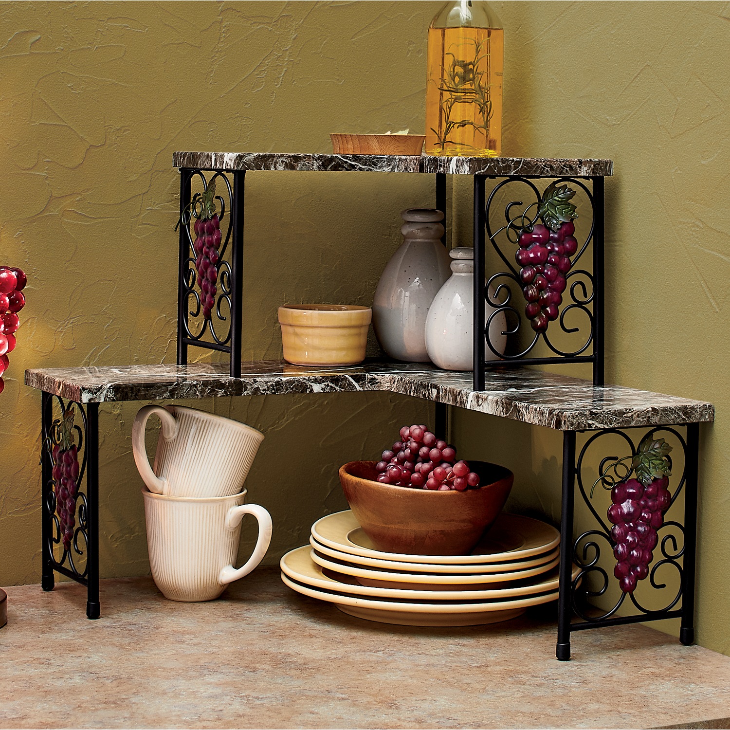 Fresh Grape Corner Shelf | Montgomery Ward
