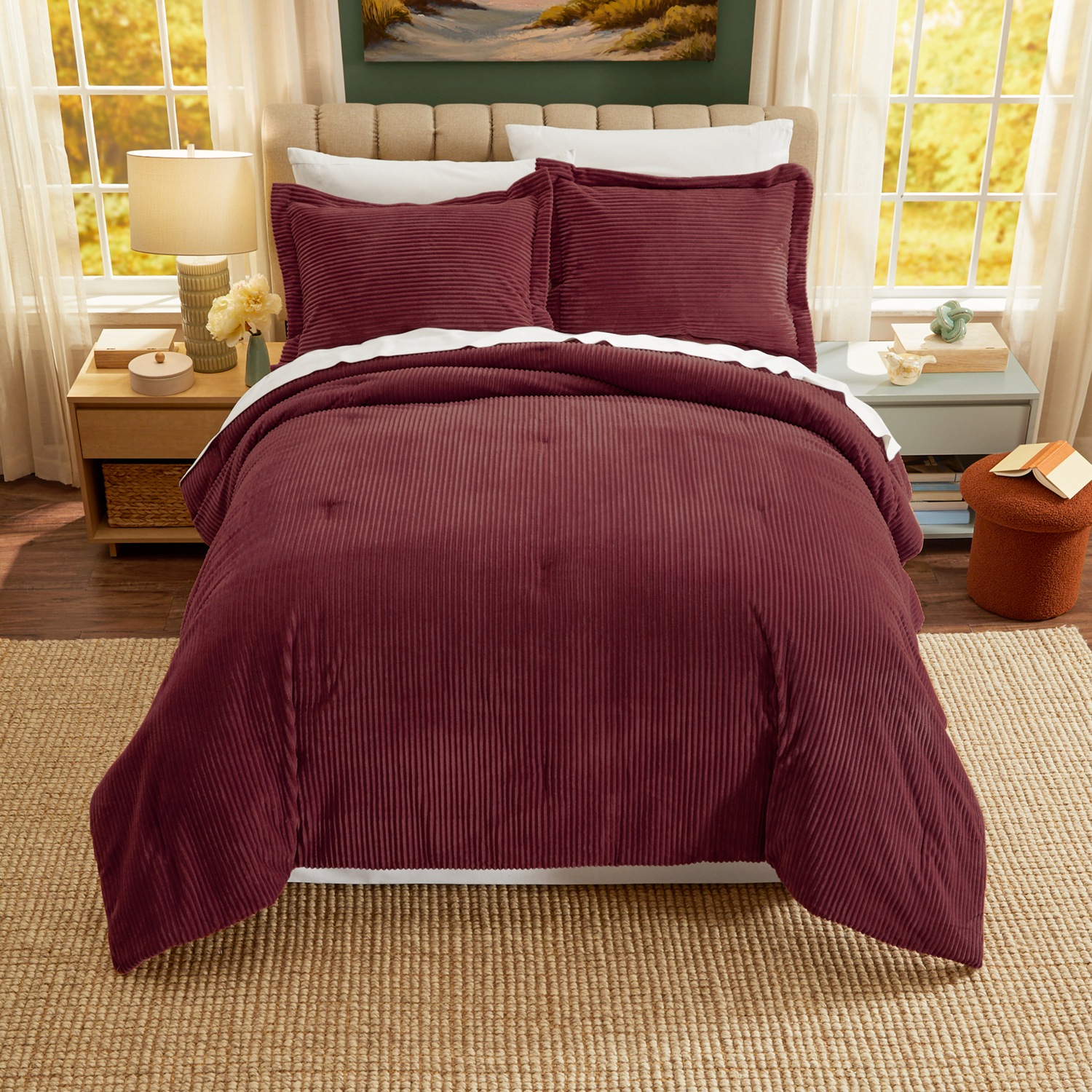 Color Connection Corduroy Down-Alternative Comforter Set | Montgomery Ward