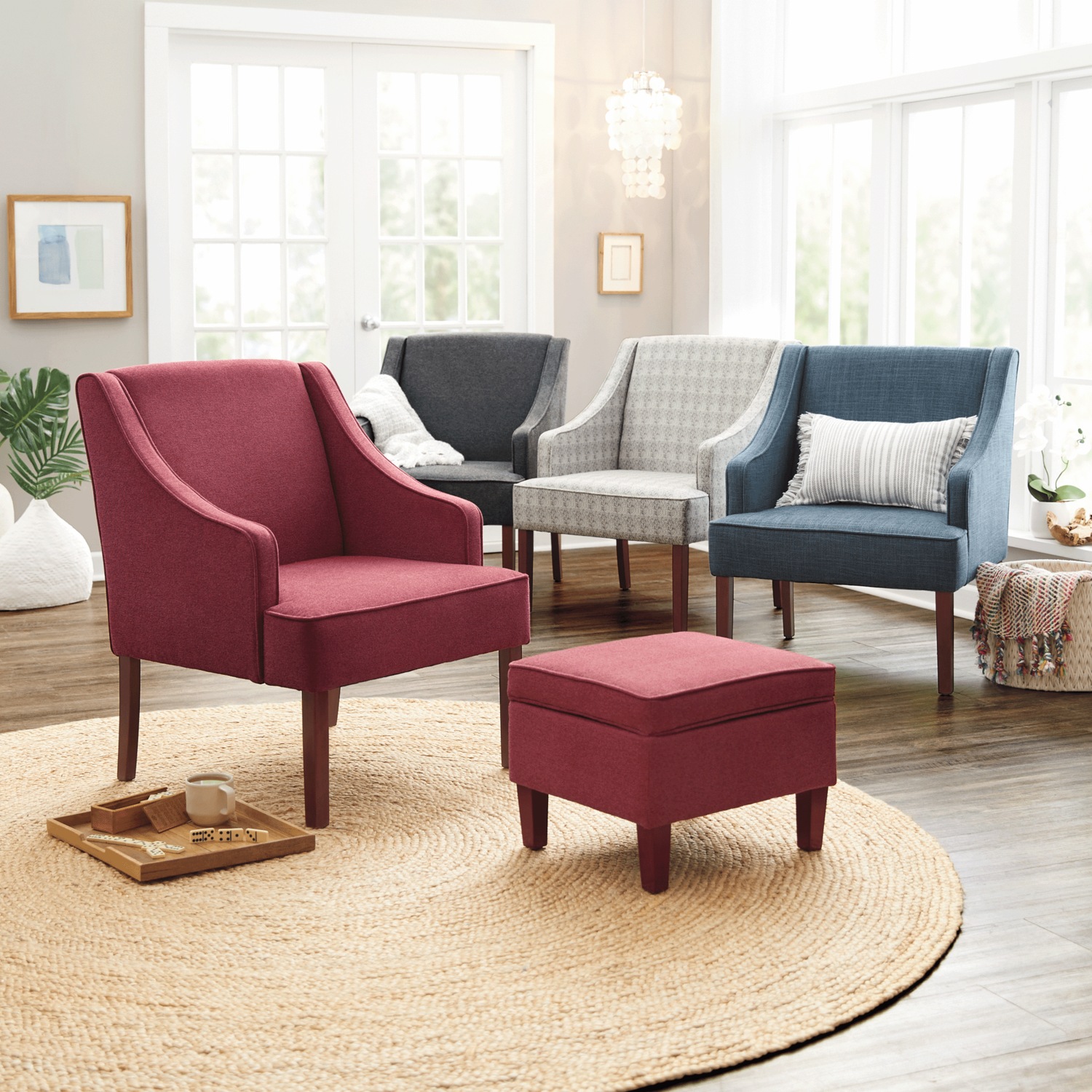 Charlotte Swoop-Arm Chair | Montgomery Ward