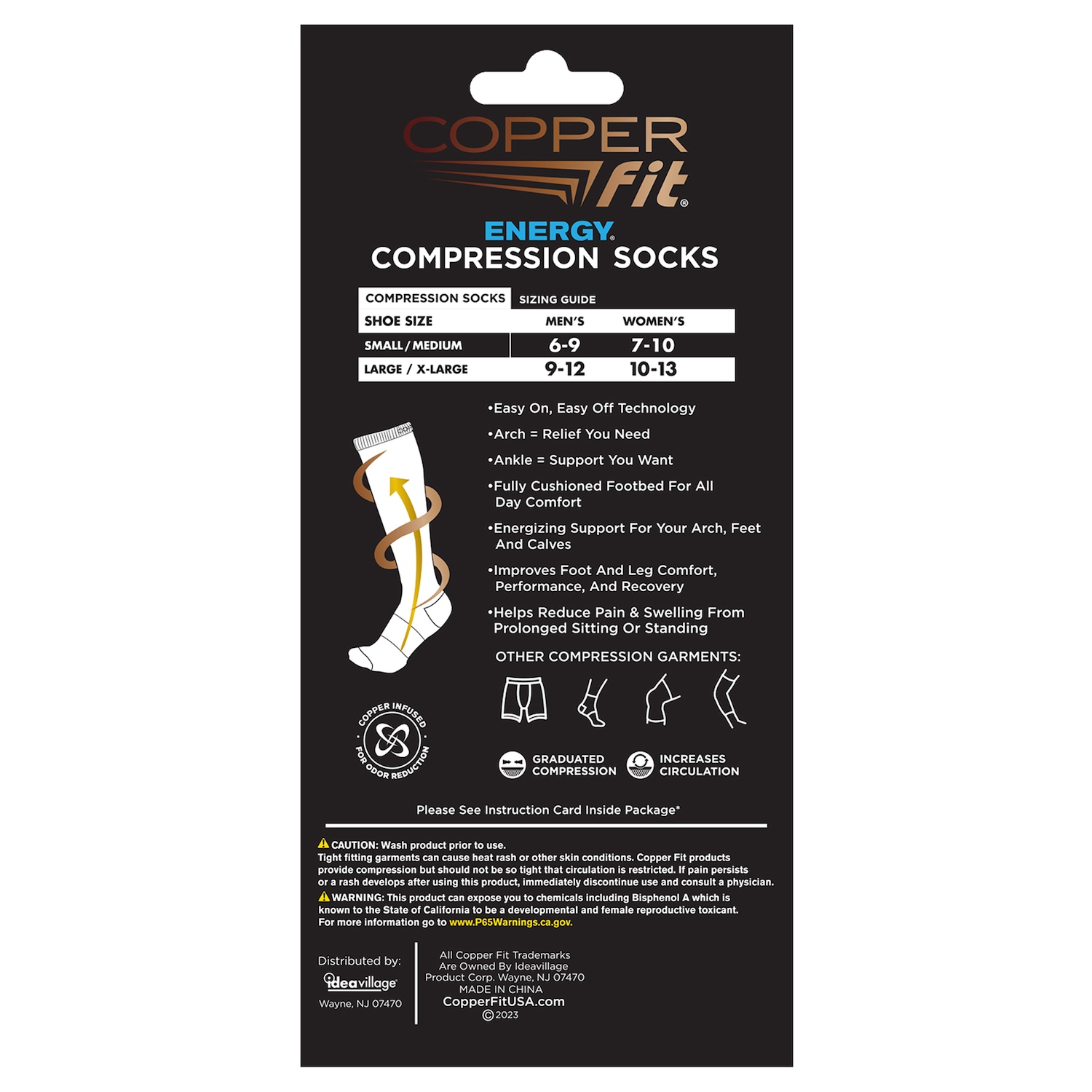 Copper Fit Unisex Energy Compression Socks | Montgomery Ward