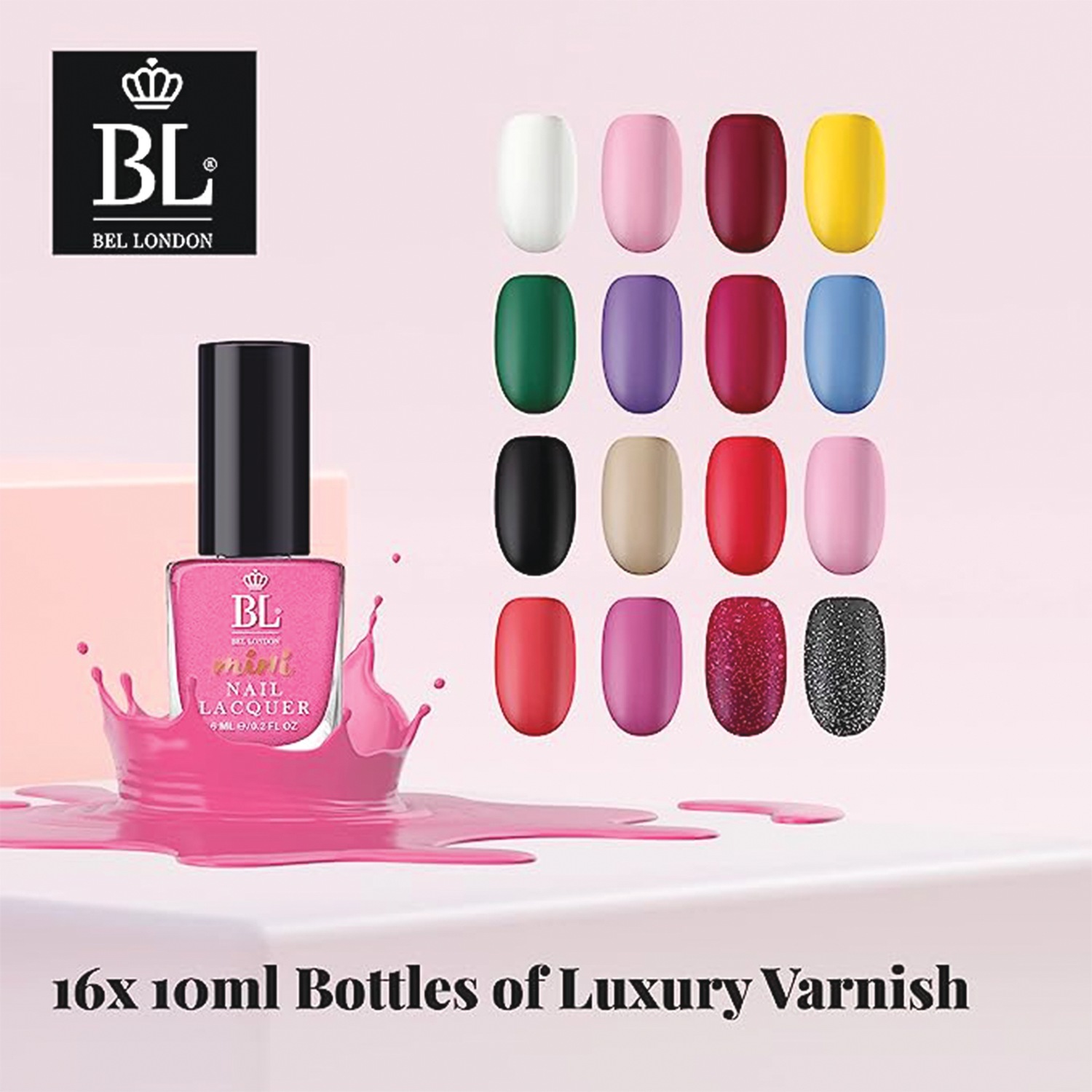 Bel London Color Play 16-Piece Nail Polish Set | Montgomery Ward