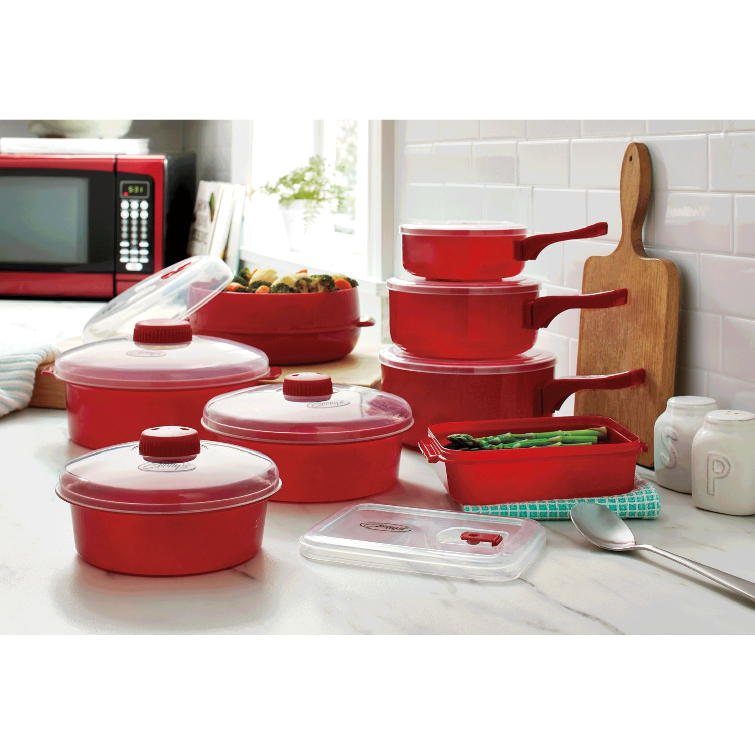 Ginny's 17-Piece Microwave Cookware Set | Montgomery Ward