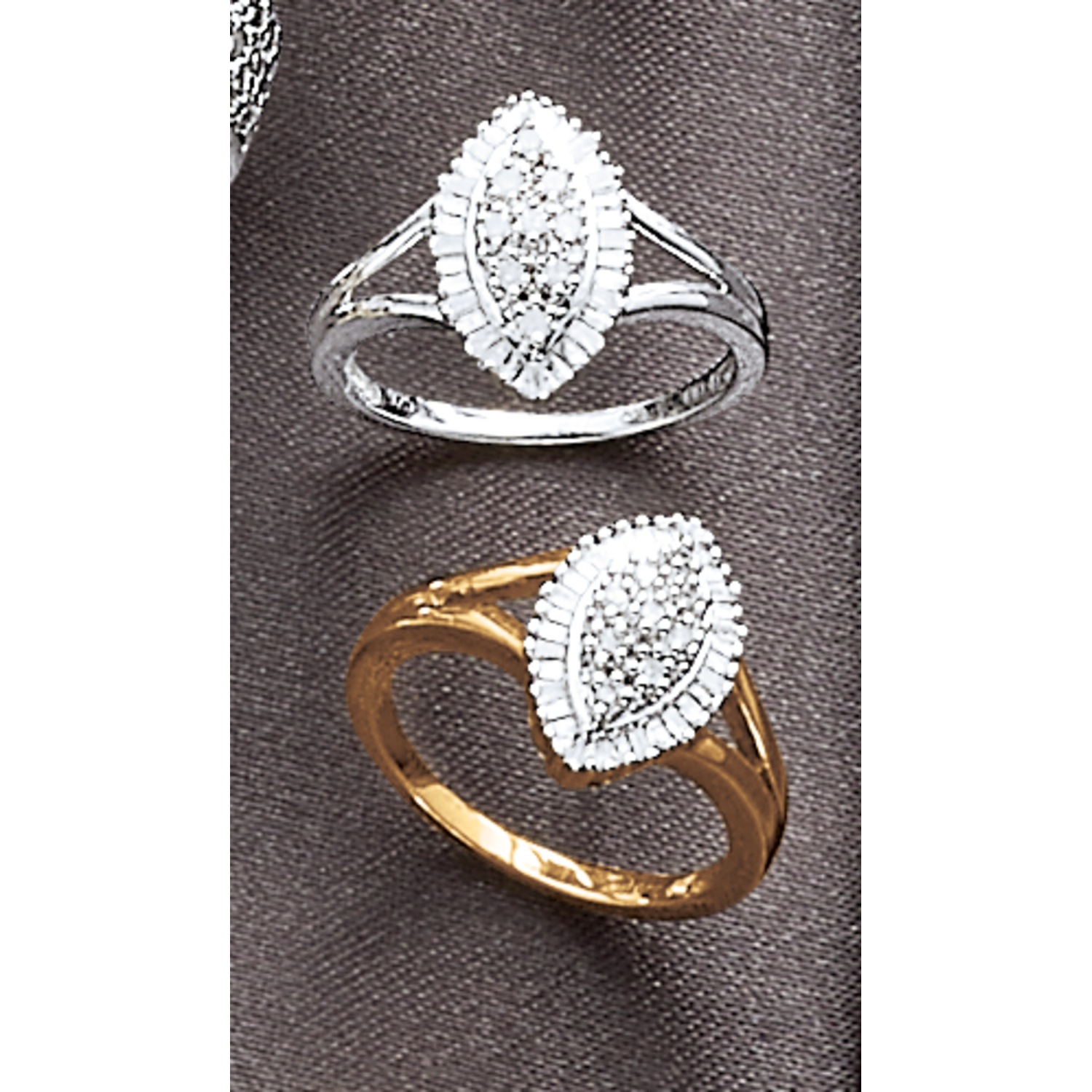 Diamond Marquise Cluster Ring | Montgomery Ward