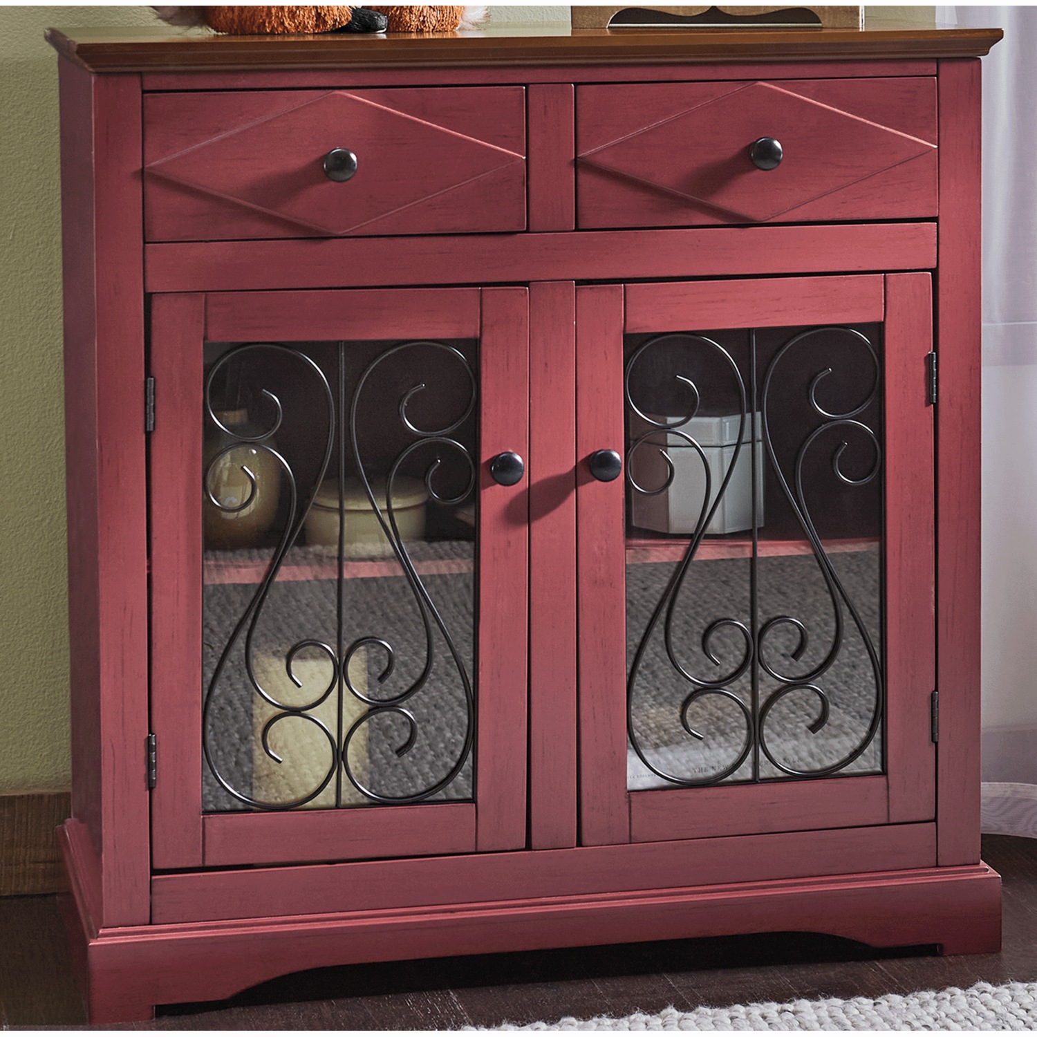 Rhett Distressed Cabinet | Montgomery Ward