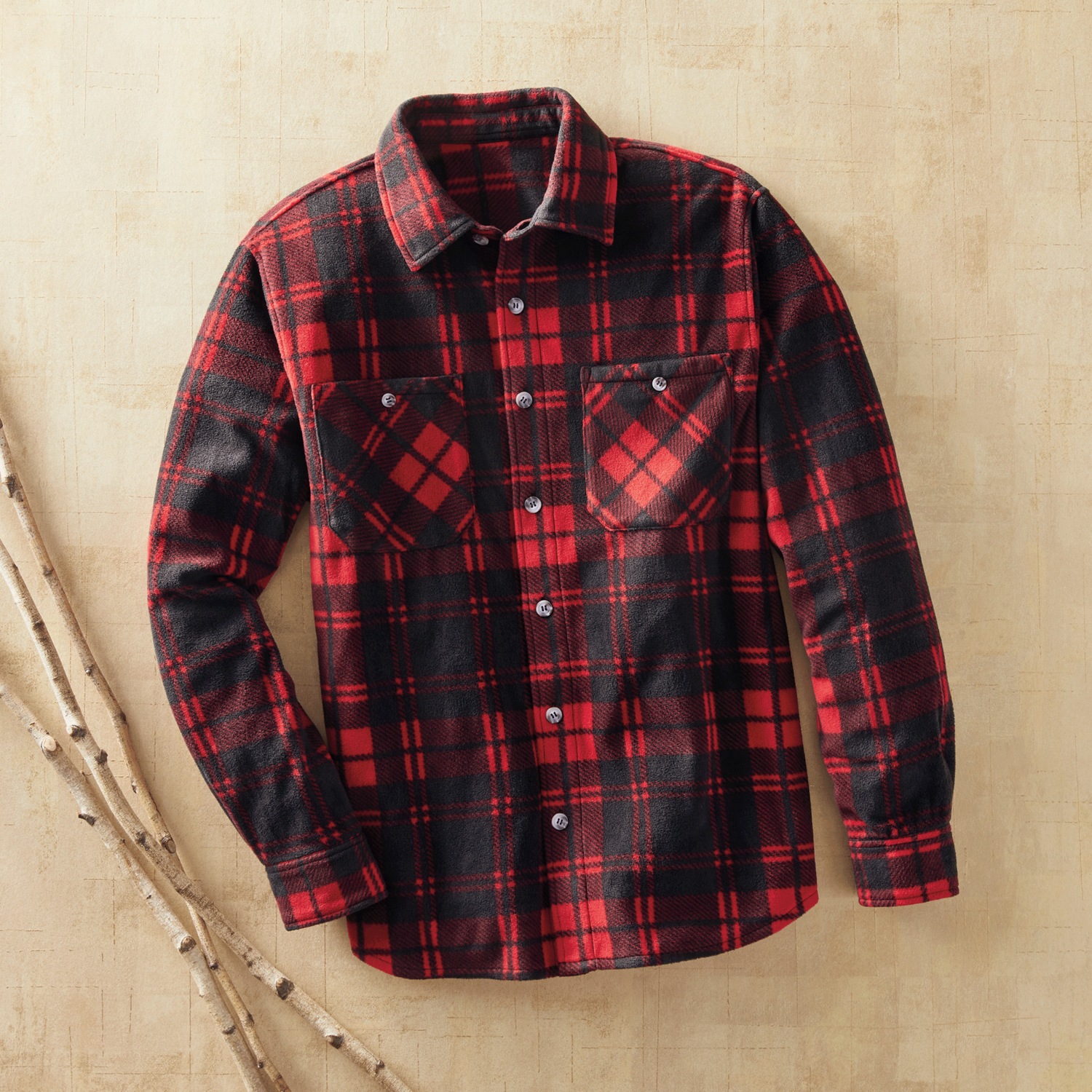 Microfleece Plaid Shirt | Montgomery Ward