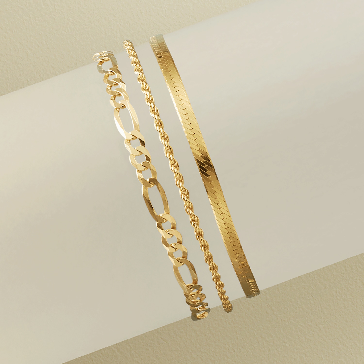3-Piece Chain Bracelet Set | Montgomery Ward