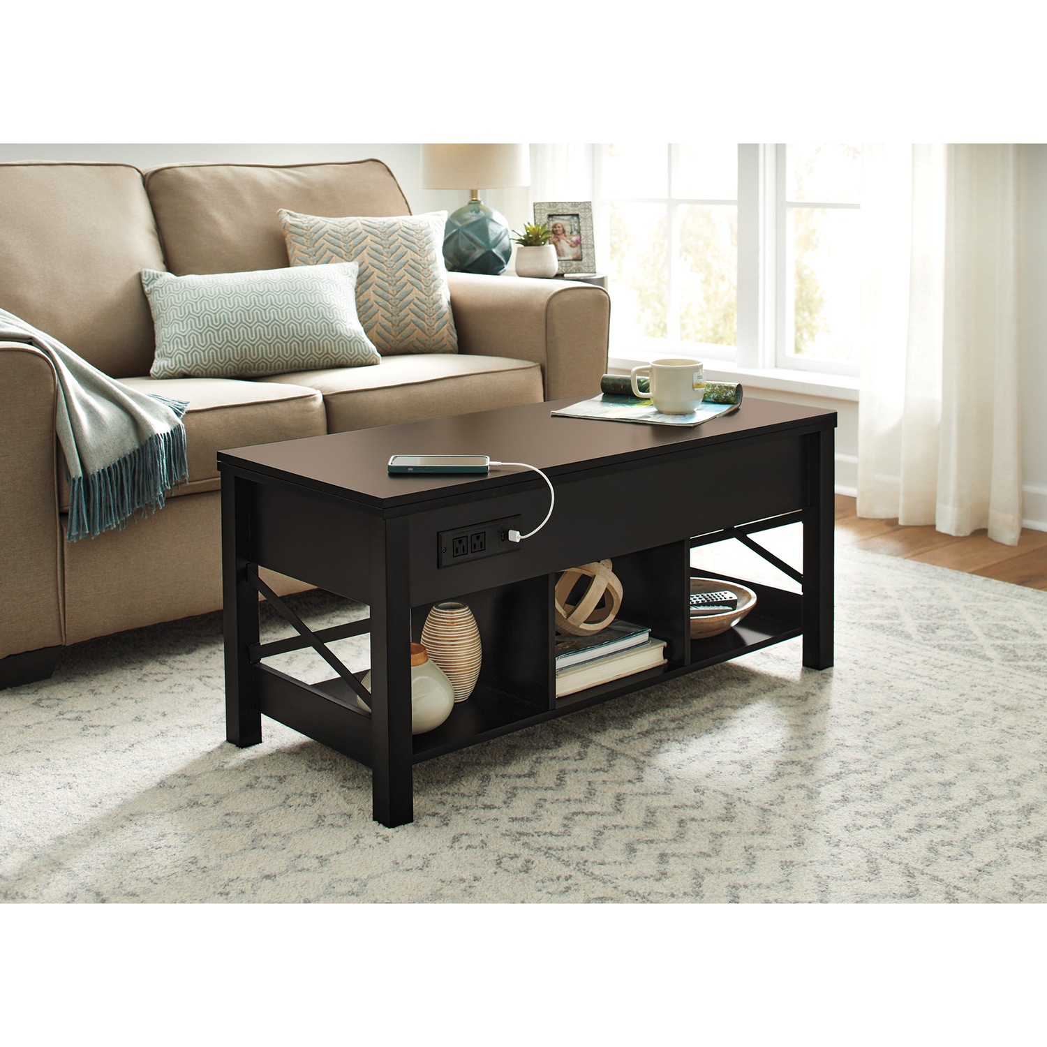 Lift/Expand Powered Coffee Table | Montgomery Ward