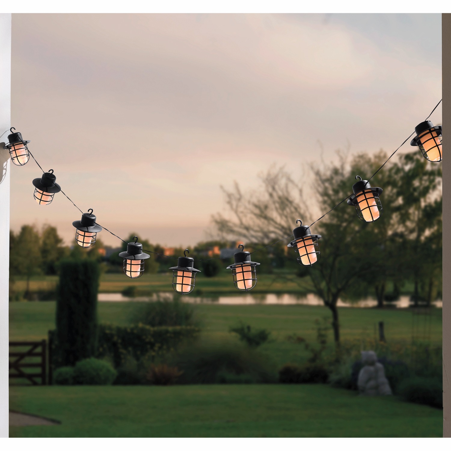 Solar Faux-Flame String Lights | Montgomery Ward
