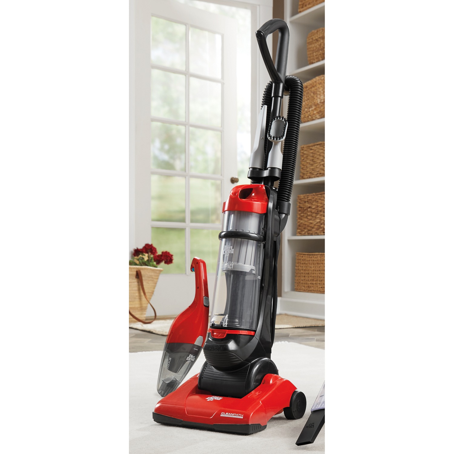 Dirt Devil Endura Compact Upright/Express Lithium Cordless Hand Vac ...