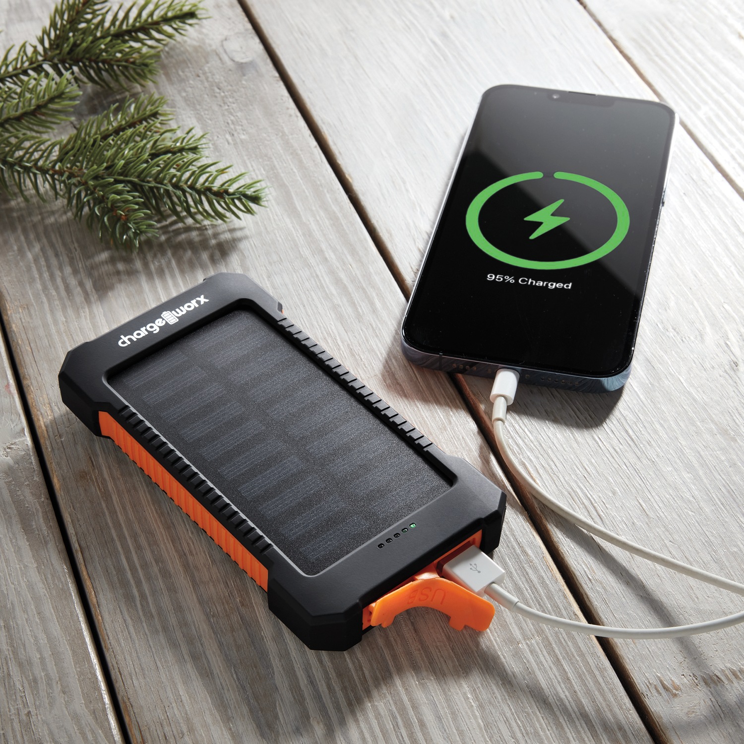 Chargeworx 10,000 mAh Solar Power Bank | Montgomery Ward