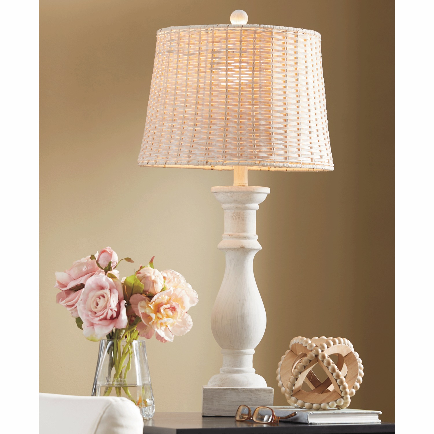 Rattan Shade Table Lamp | Montgomery Ward