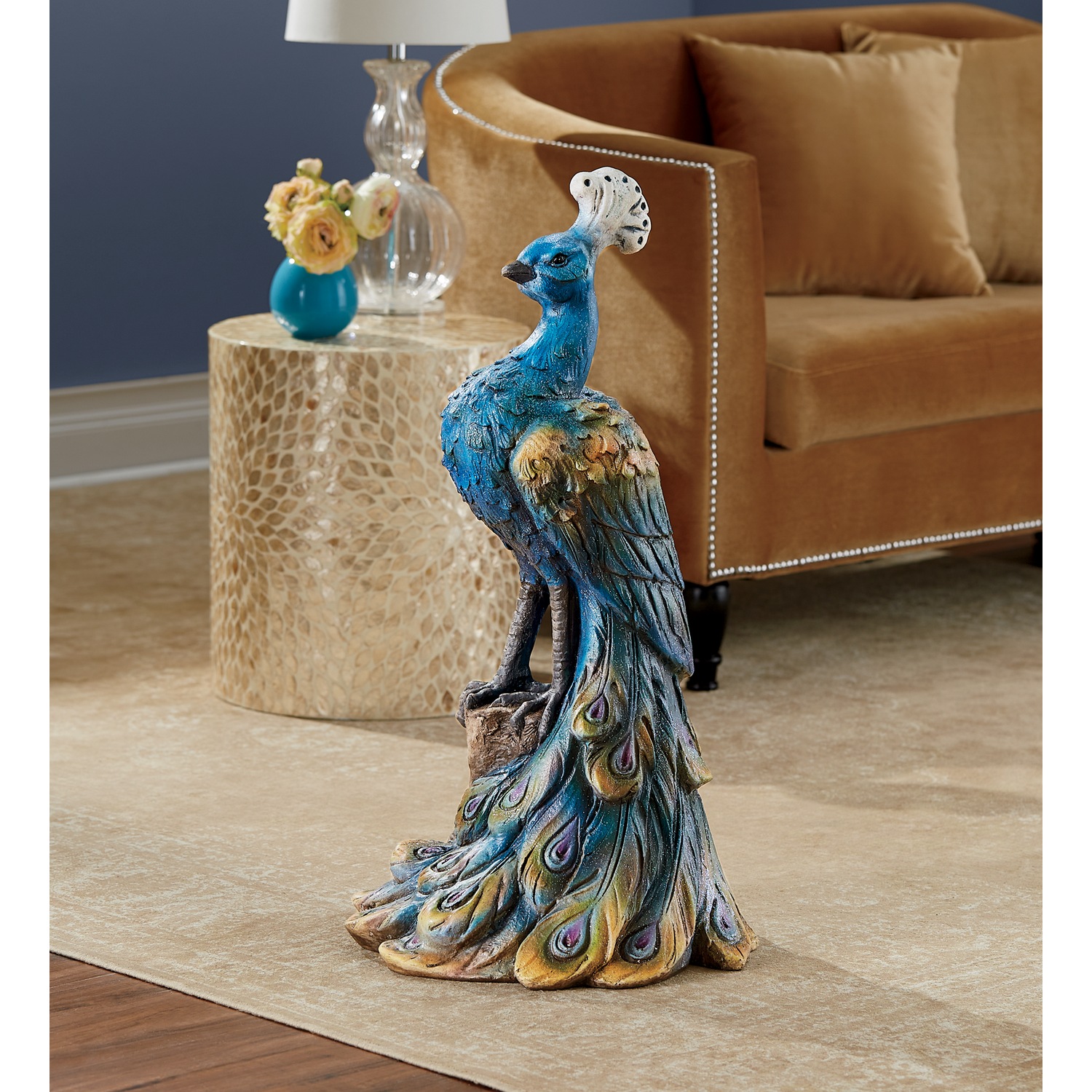Perched Peacock Statue | Montgomery Ward